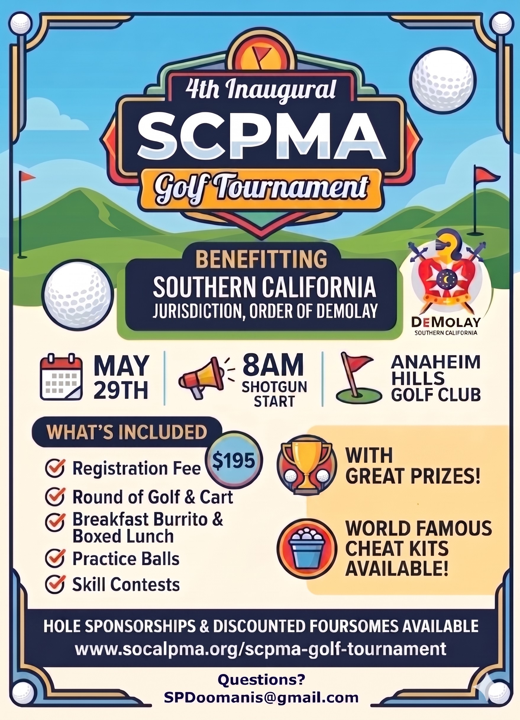 Southern California Past Masters Association - Golf Tournament — Masons ...